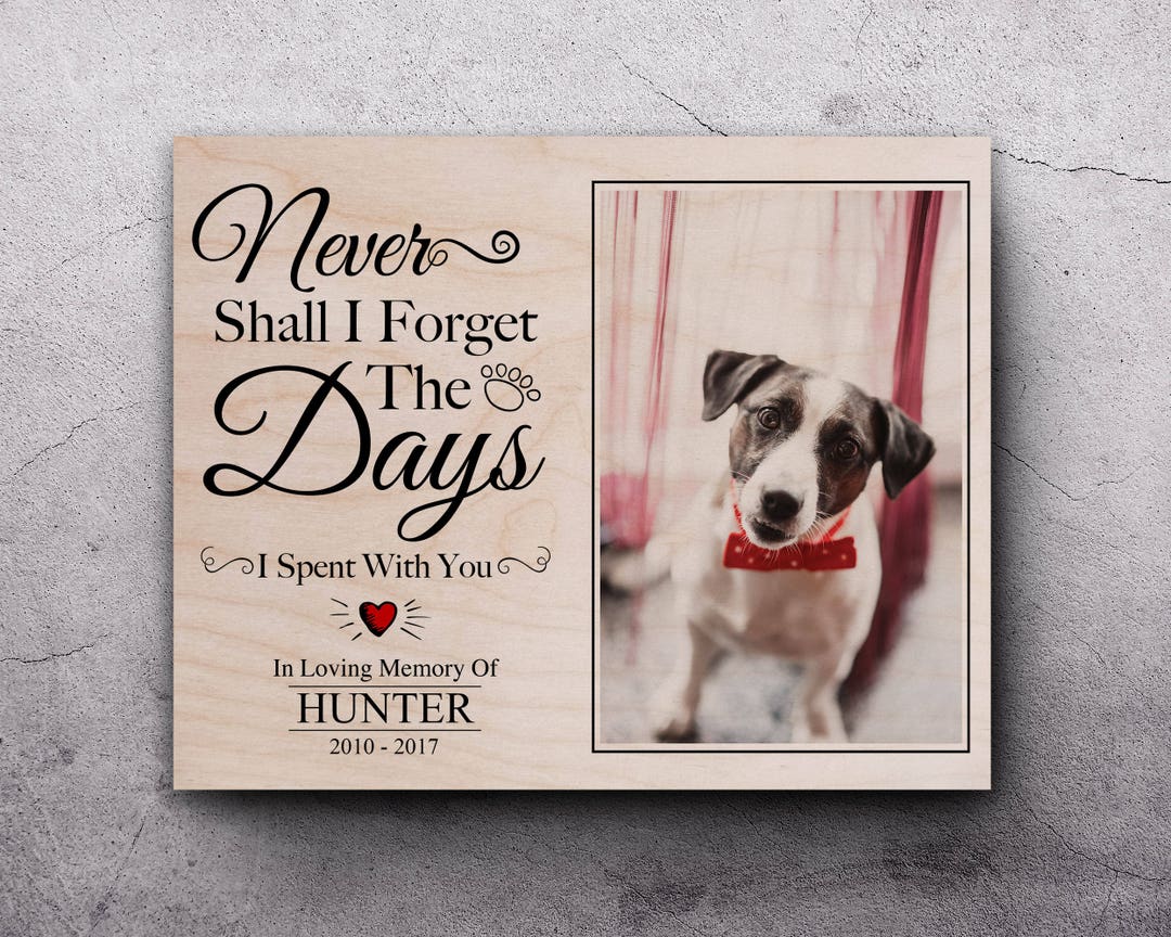 Dog Memorial Photo, Dog Memorial Frame, Pet Sympathy Gift, Pet Memorial ...