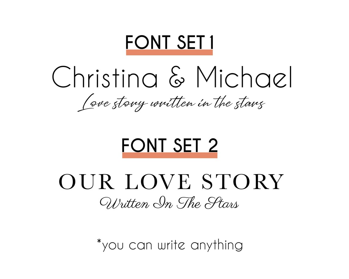 Personalized Star Map 3 Location Print on Wood Valentines | Etsy