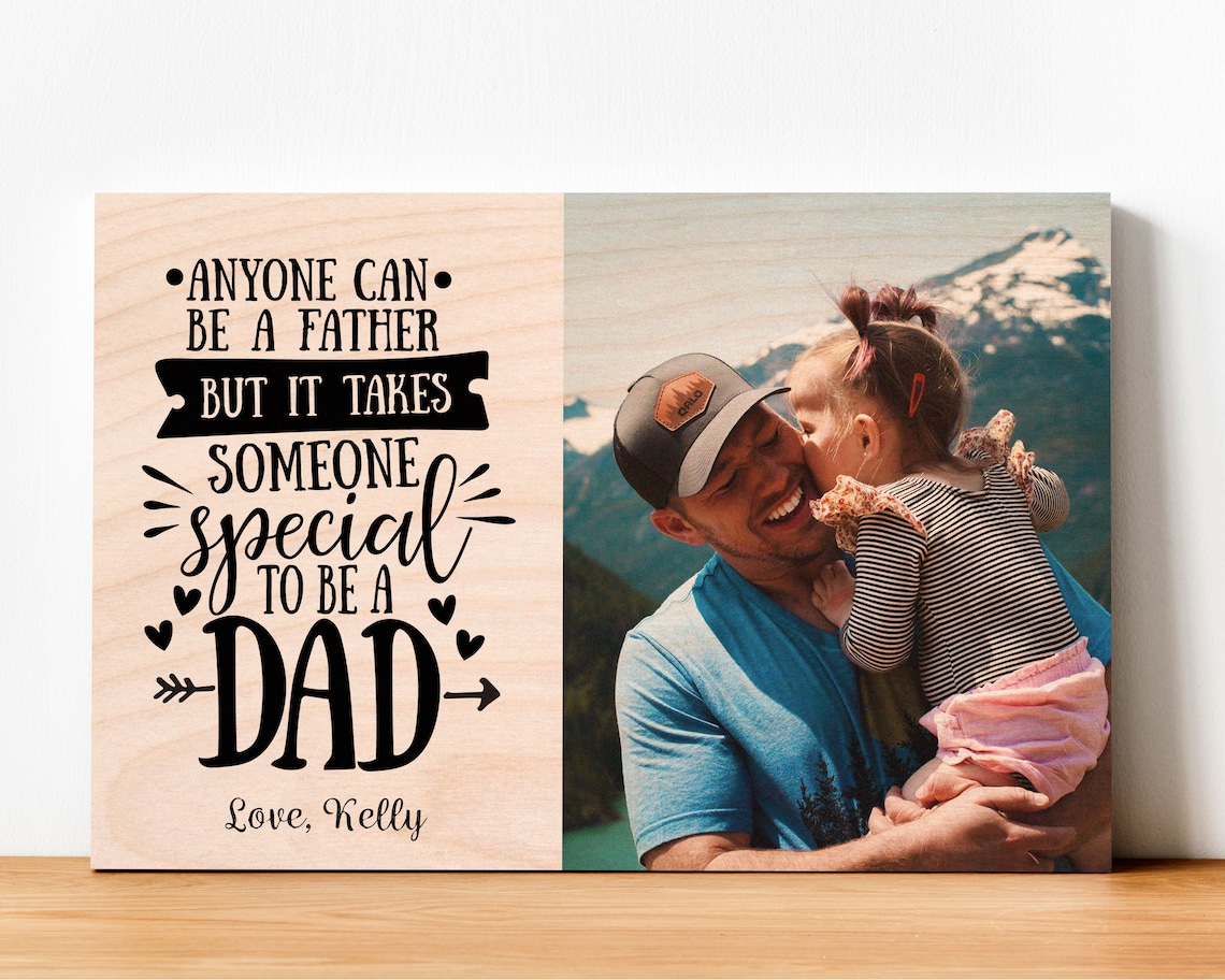 Personalized Fathers Day Gift Frame With Quote New Dad Gifts - Etsy