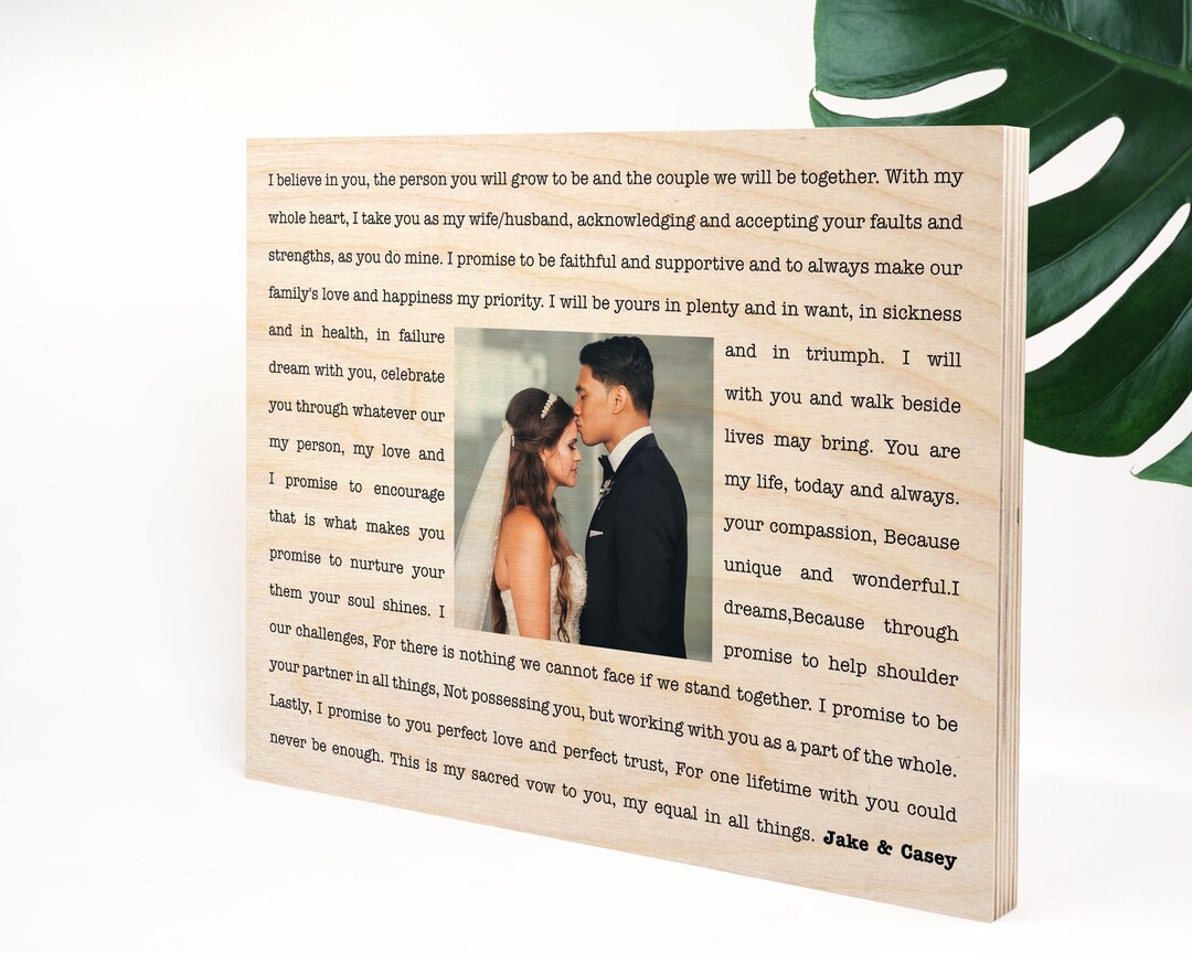 Wedding Song Lyric Art, Frame Song Lyric Frame, Custom Wedding Picture ...