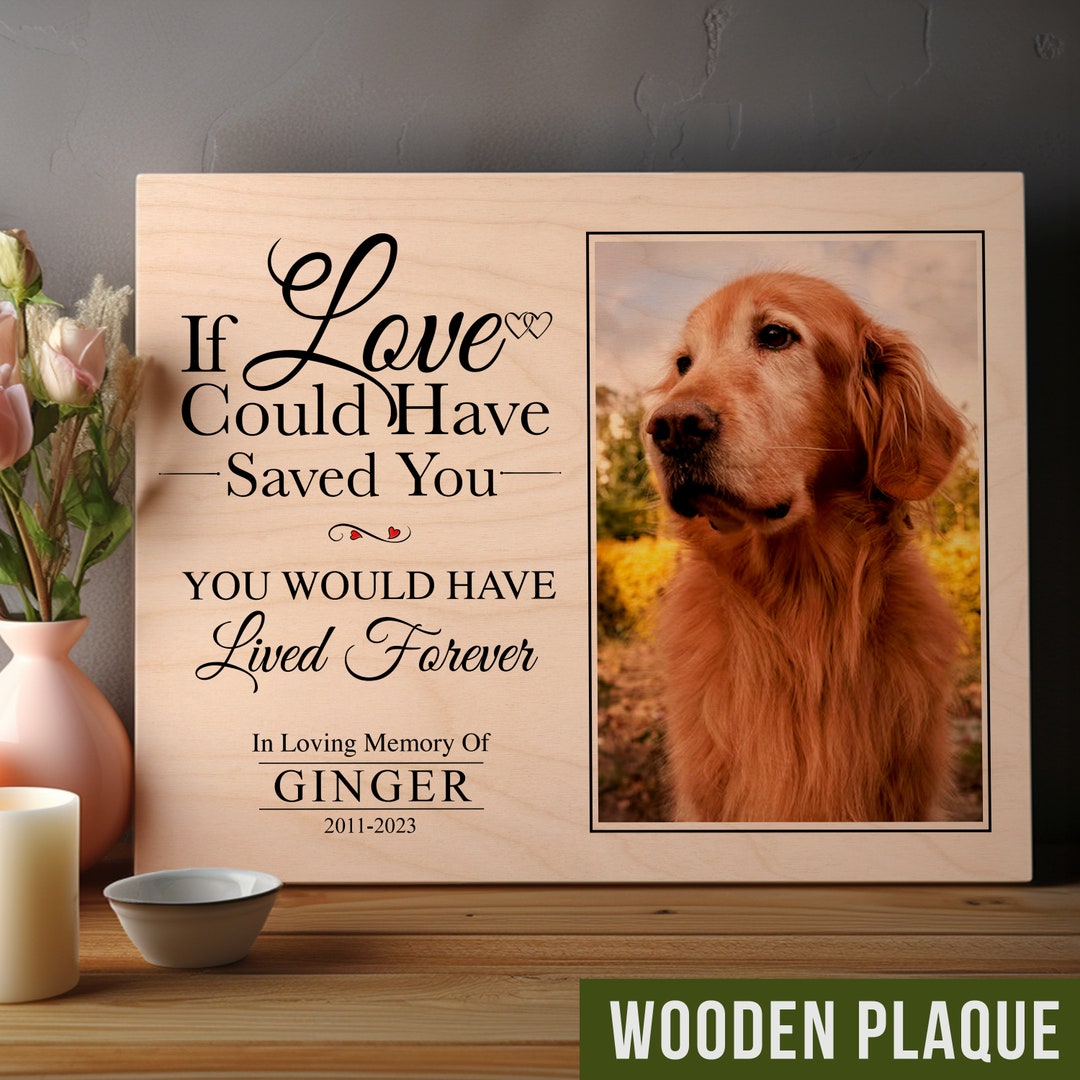 Pet Memorial Plaque, Gift for Pet Loss Frame in Memory of Dog Memorial ...