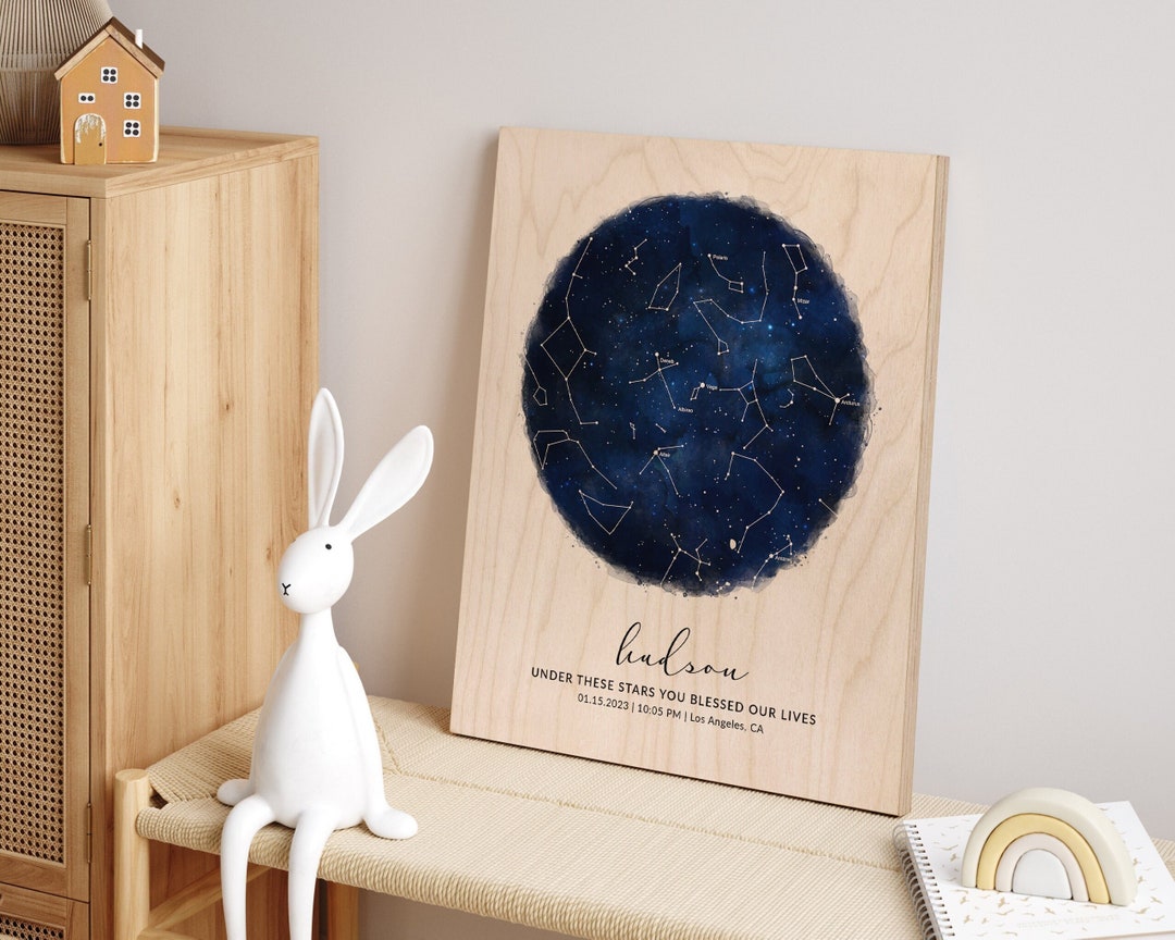 Godson Gift From Godmother the Night Sky You Were Born Personalized ...