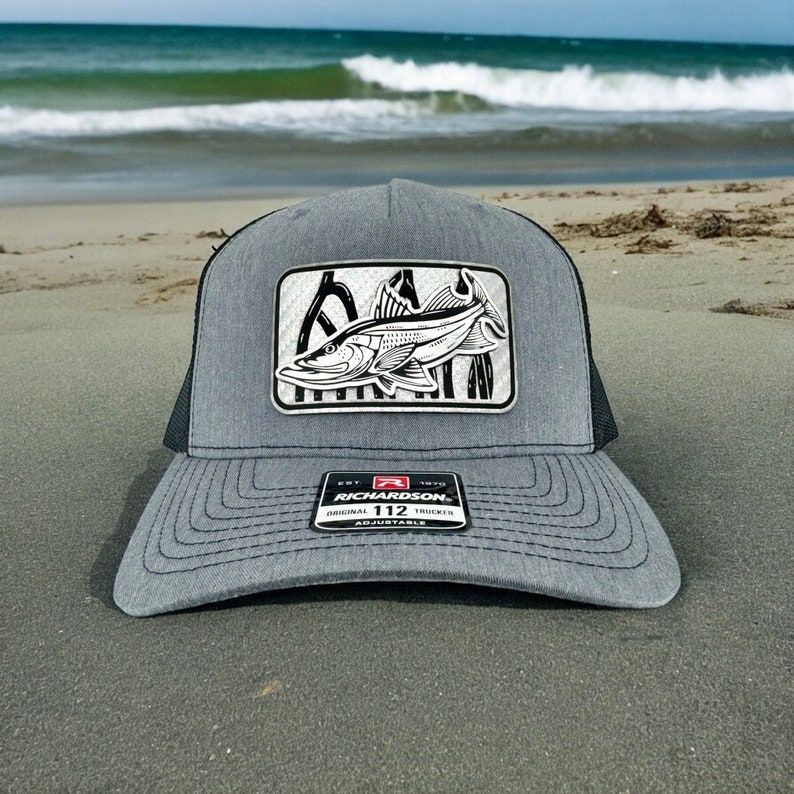 Snook Fish Art Layered Hat: Steve Rice Design, Richardson 112 Trucker ...