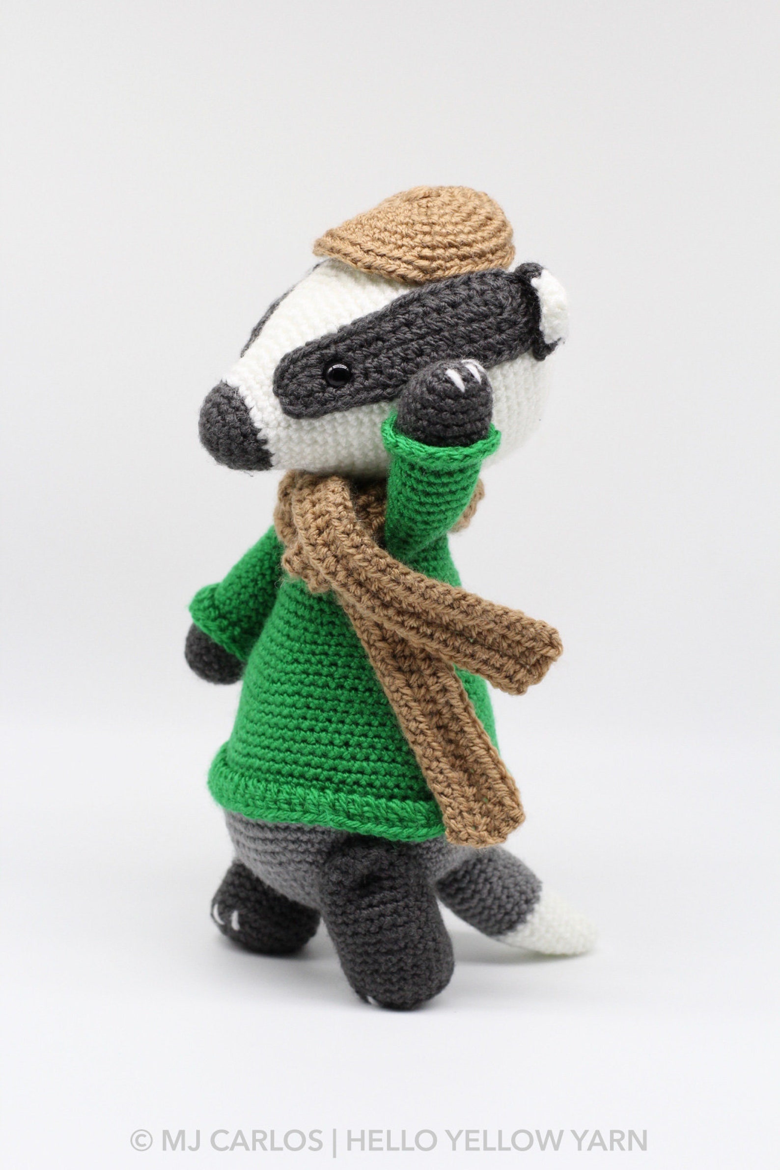 Crochet Amigurumi Badger PATTERN ONLY Mr Timothy Pdf Stuffed | Etsy ...