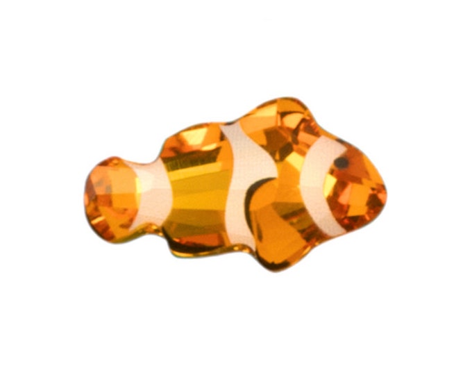 Swarovski Clownfish Crystal 4049, Clownfish Crystal, Clownfish Charm ...