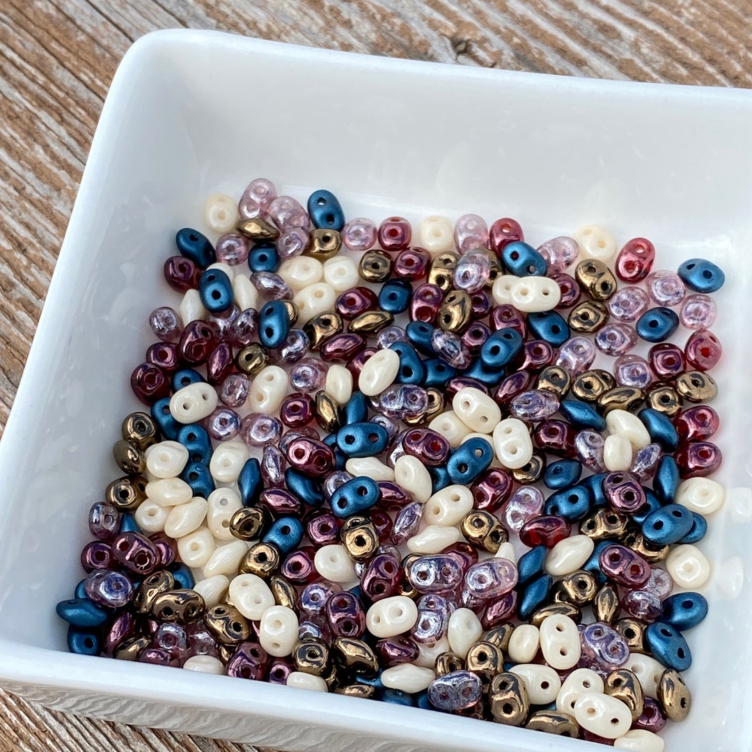 Custom Bead Mix of Superduo Beads, 20 Grams, Seed Bead Mixes, Two Hole ...