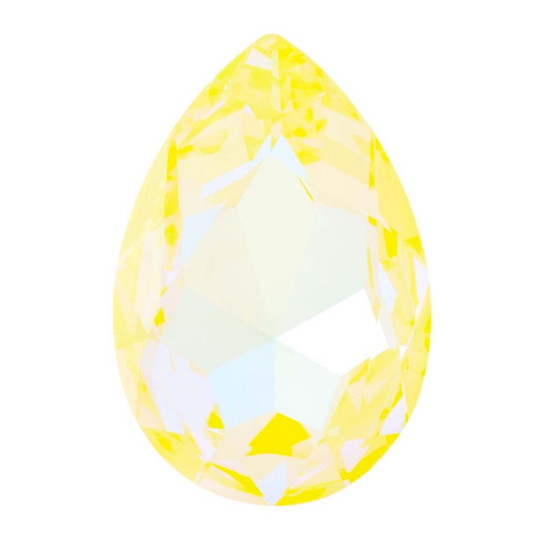 30mm Swarovski Pear Fancy Stone, Sunshine Delite Style 4327, Teardrop ...