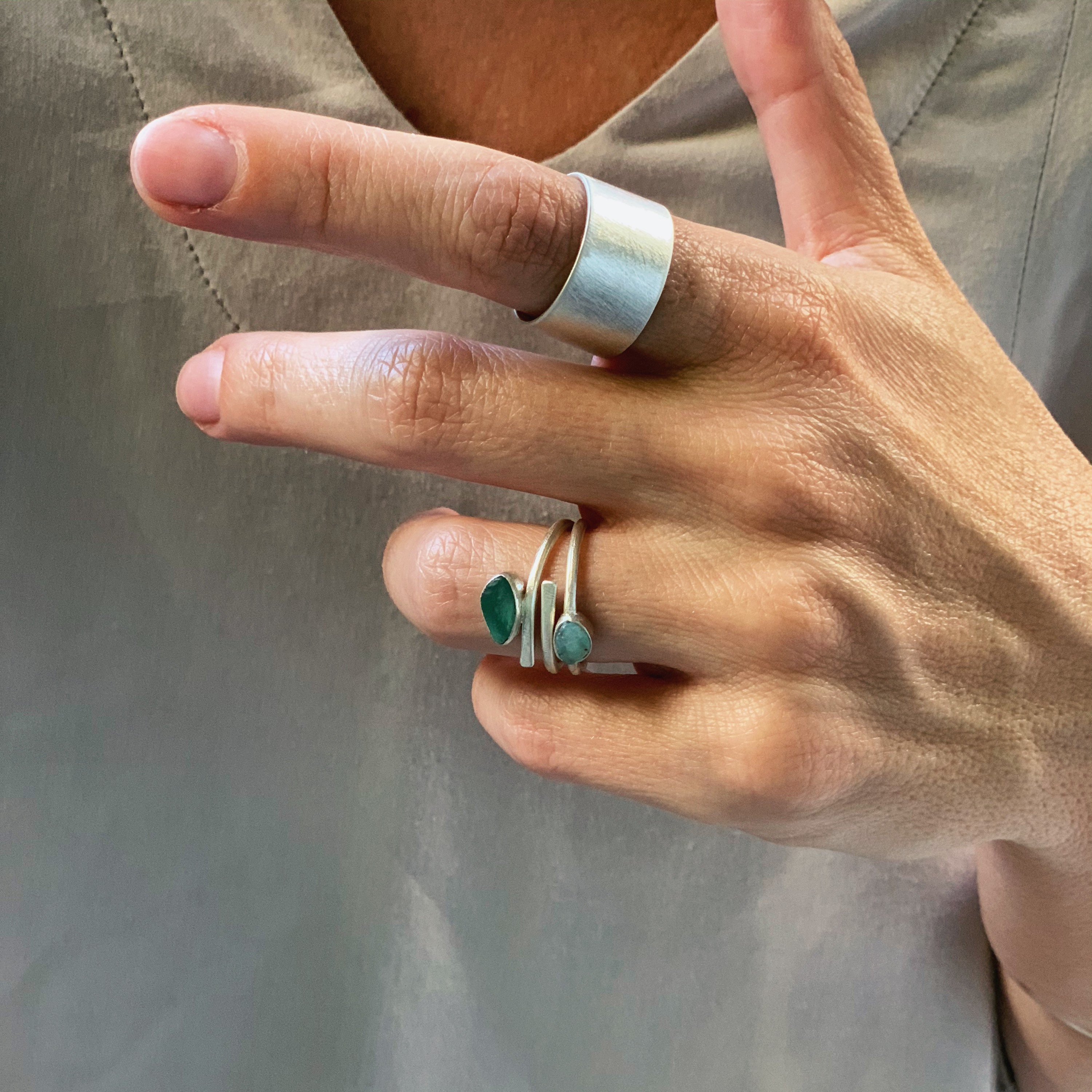 Summer silver925 ring adjustable minimal ring | Etsy