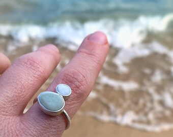 Beach Pebble Ring | Etsy