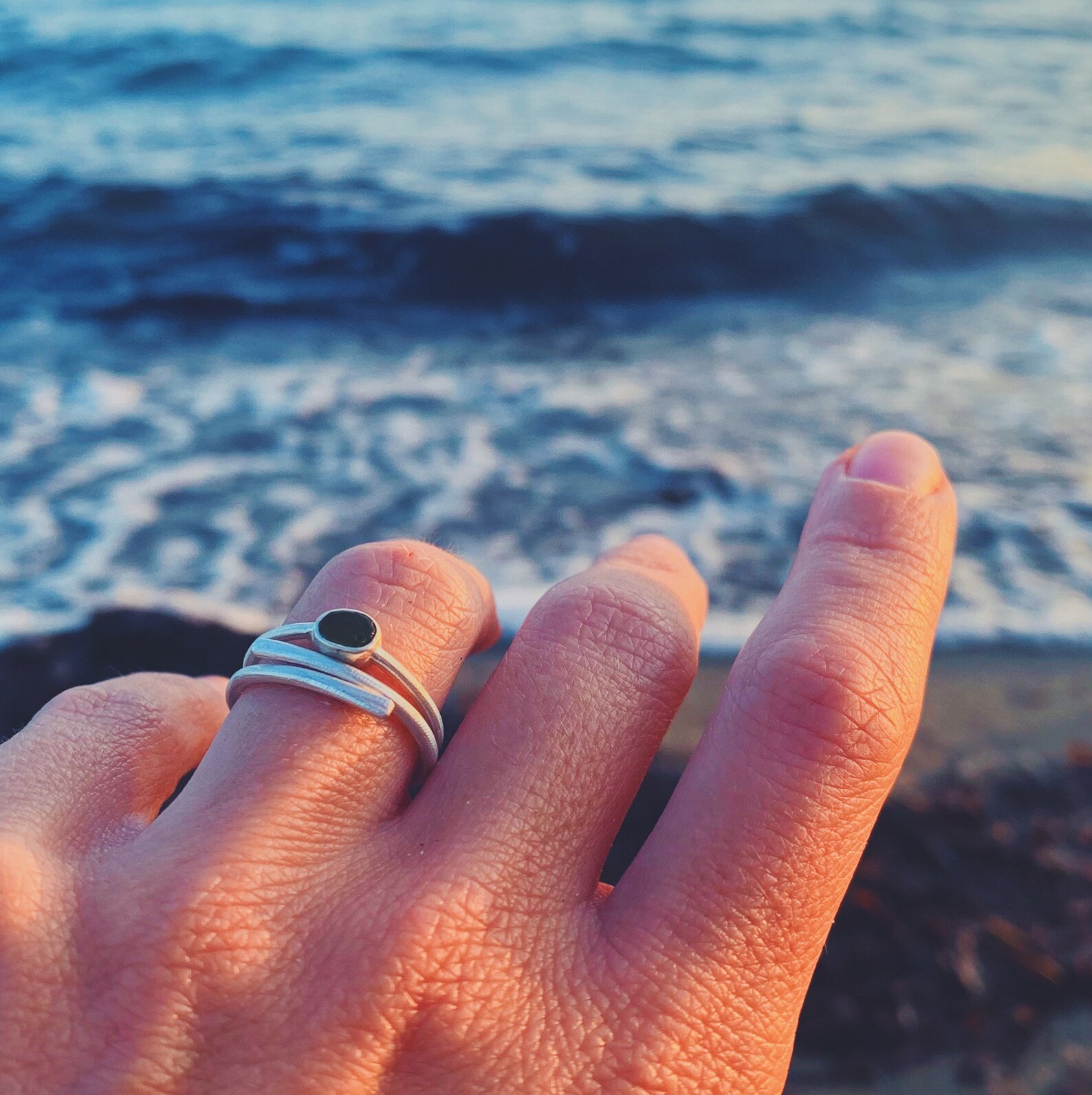 Salty Drops Silver925 Ring Minimal Ring Line Simplicity | Etsy