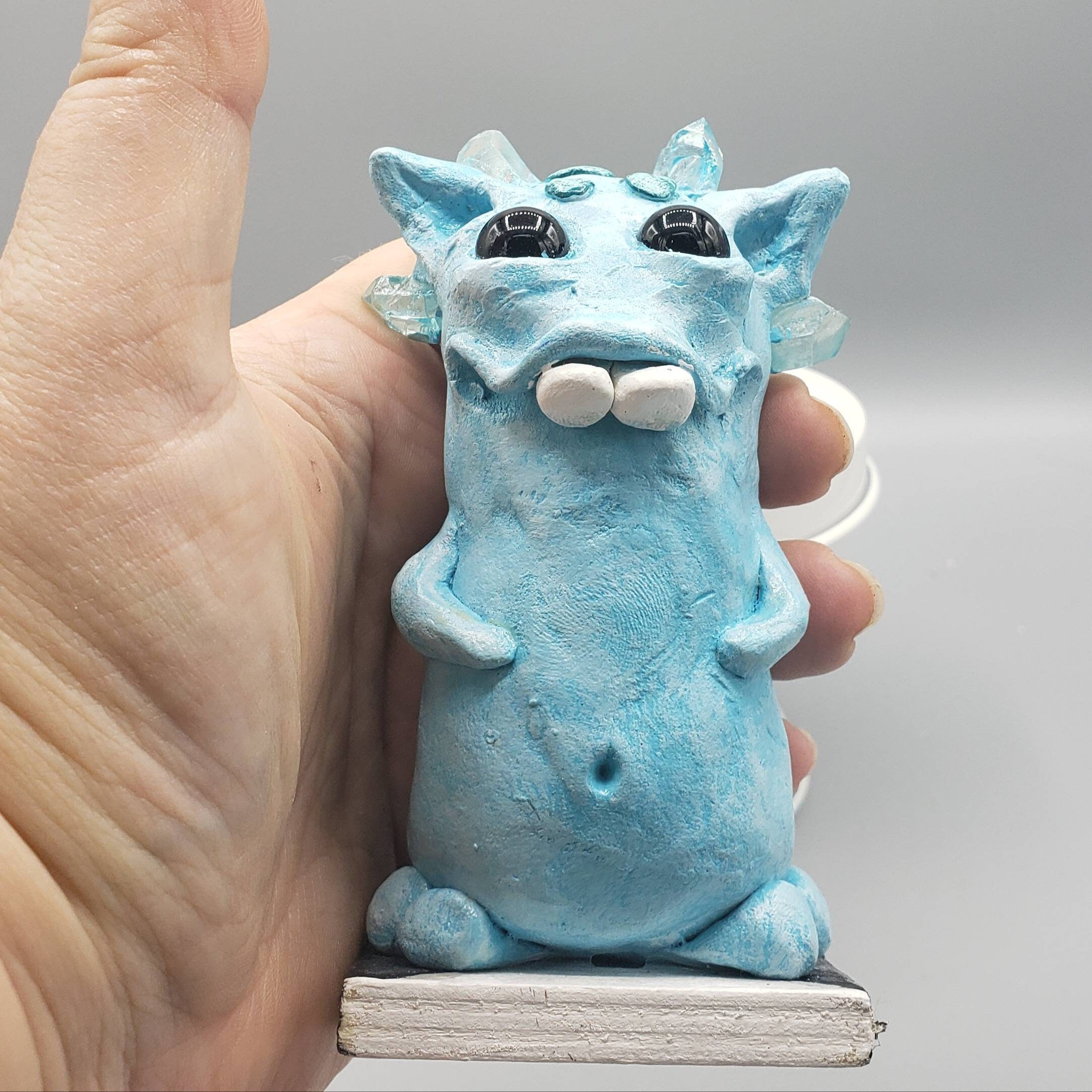 Blue Monster Cute Monster Crystal Overbite Sweet Gift Funny - Etsy