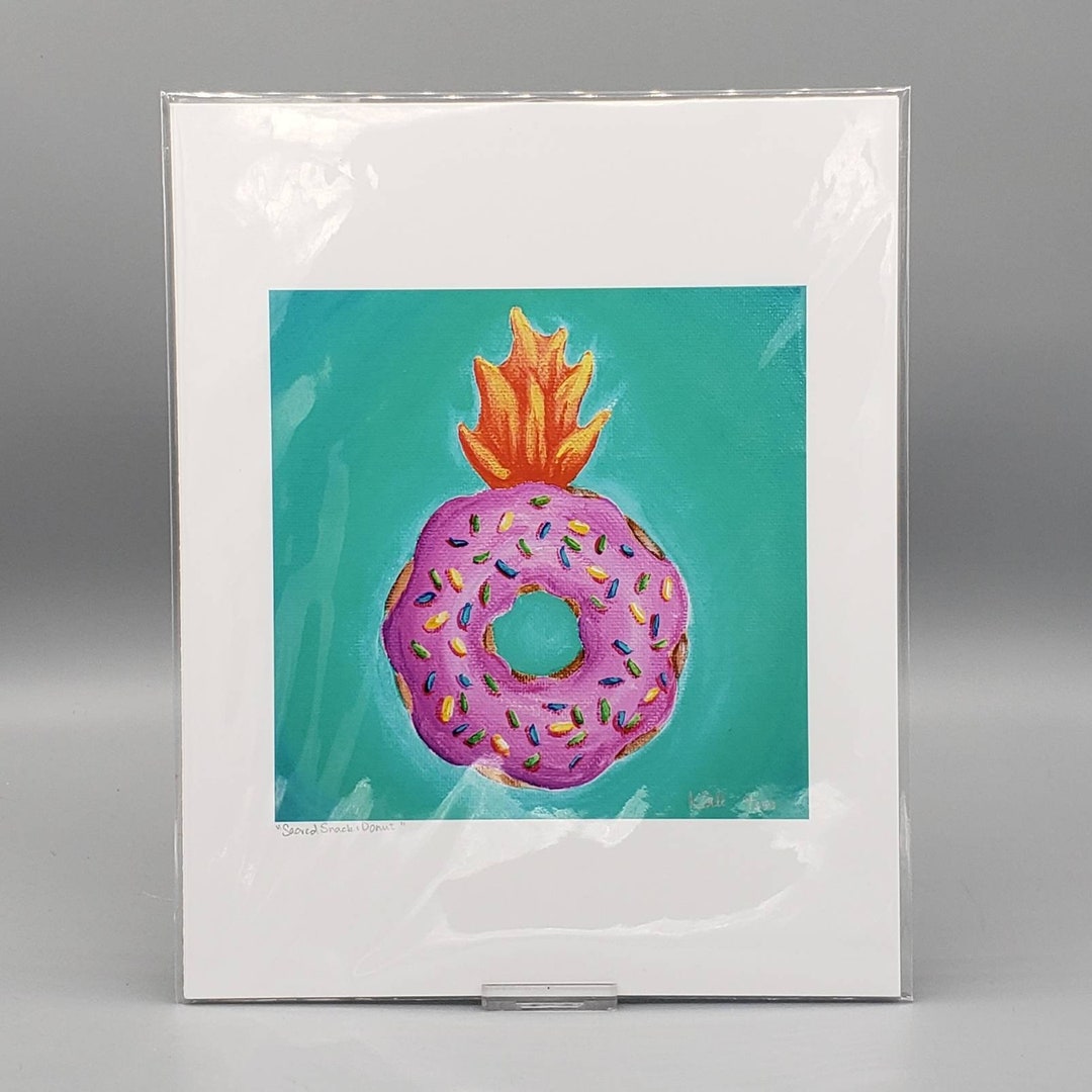 Sacred Snacks: Donut. Art Print. - Etsy