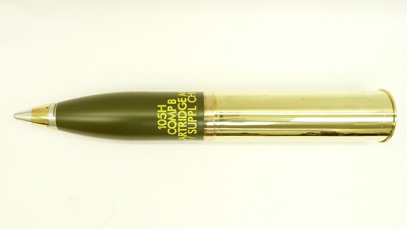 MUSEUM QUALITY inert 105mm M1 howitzer shell round cannon