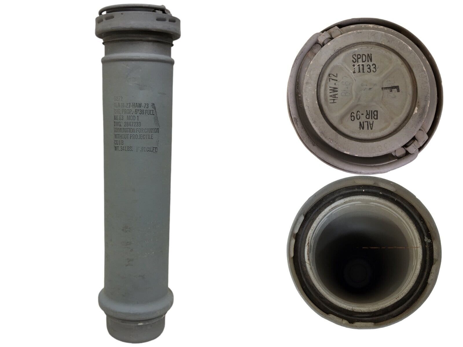 U.S. Navy WWII 5"/38cal Cartridge Container That Held the Propellant ...