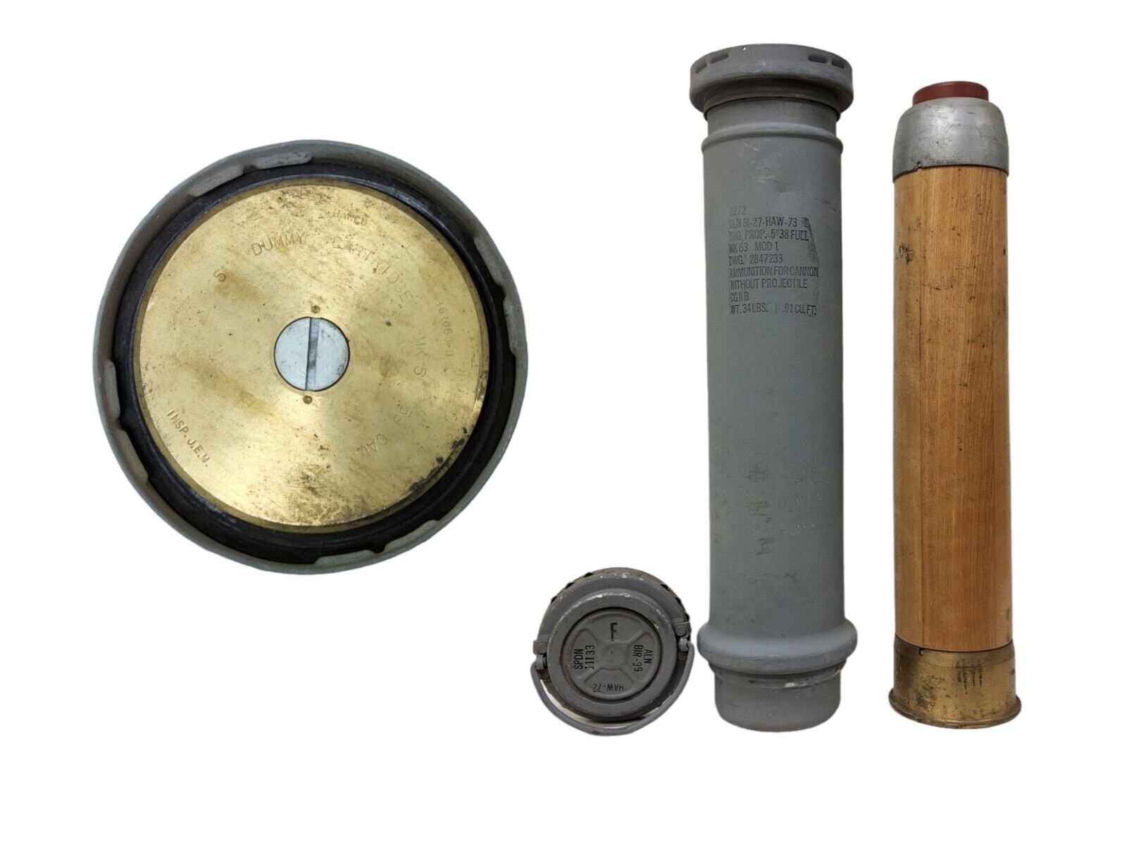 U.S. Navy WWII 5"/38cal Cartridge Container That Held the Propellant ...