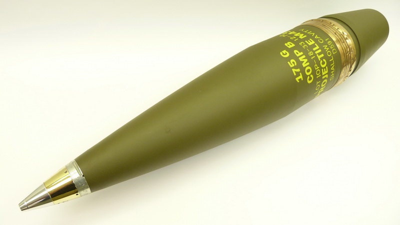 inert empty 175mm M437 High Explosive projectile round shell | Etsy