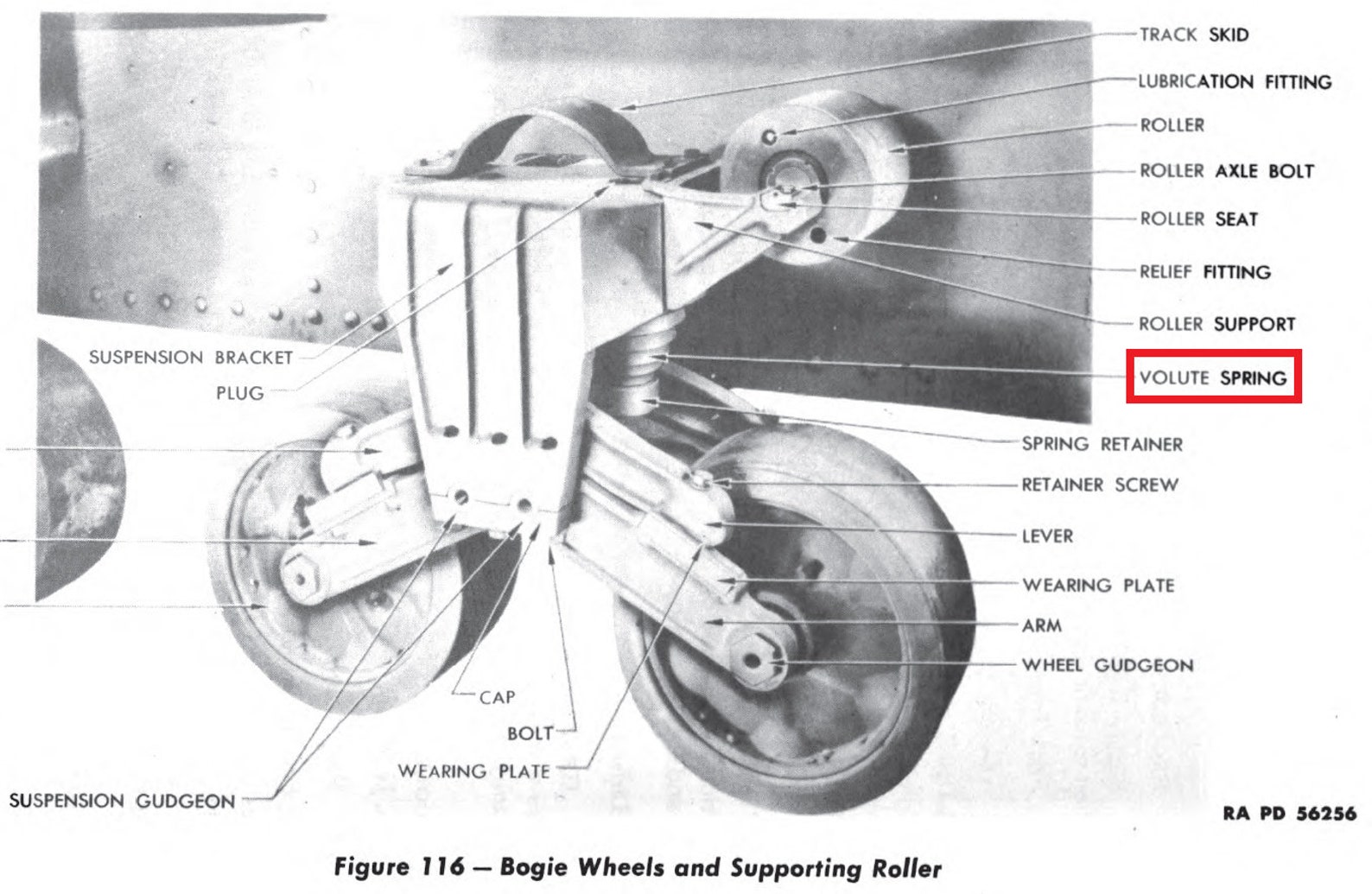 US Army WWII M3 Grant M4 Sherman Tank M5 High-speed Tractor Suspension ...