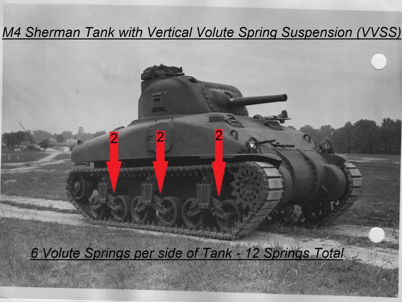 US Army WWII M3 Grant M4 Sherman Tank M5 High-speed Tractor Suspension ...