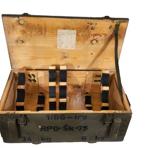 Cold War Era Czech RPG SK-75 Wooden Crate Ammo Box for Recoilless Anti-tank Launcher - Etsy