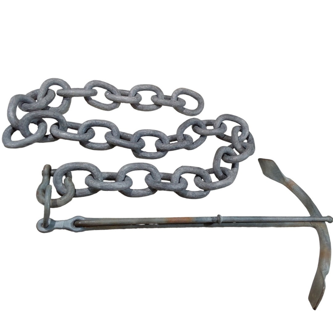 USN Navy Launch Stocked Anchor With Plastic Chain. - Etsy