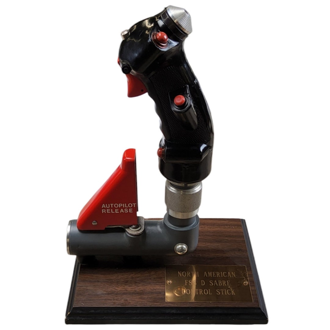 North American F86D Sabre Jet Fighter Interceptor Control Stick Display ...