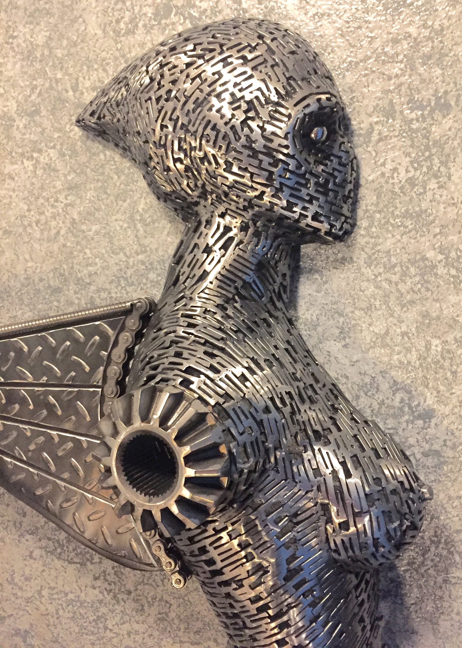 Original Steel Sculpture by Scott Wilkes " the Angel of Technology " - Etsy