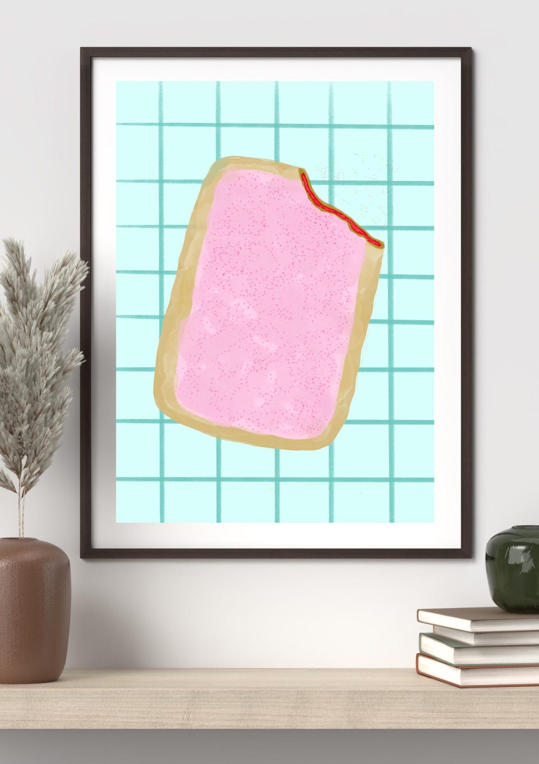 Colorful Cherry Pop Tart Wall Art Instant Digital Download Print - Etsy
