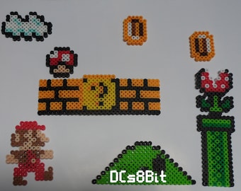 Mario perler | Etsy