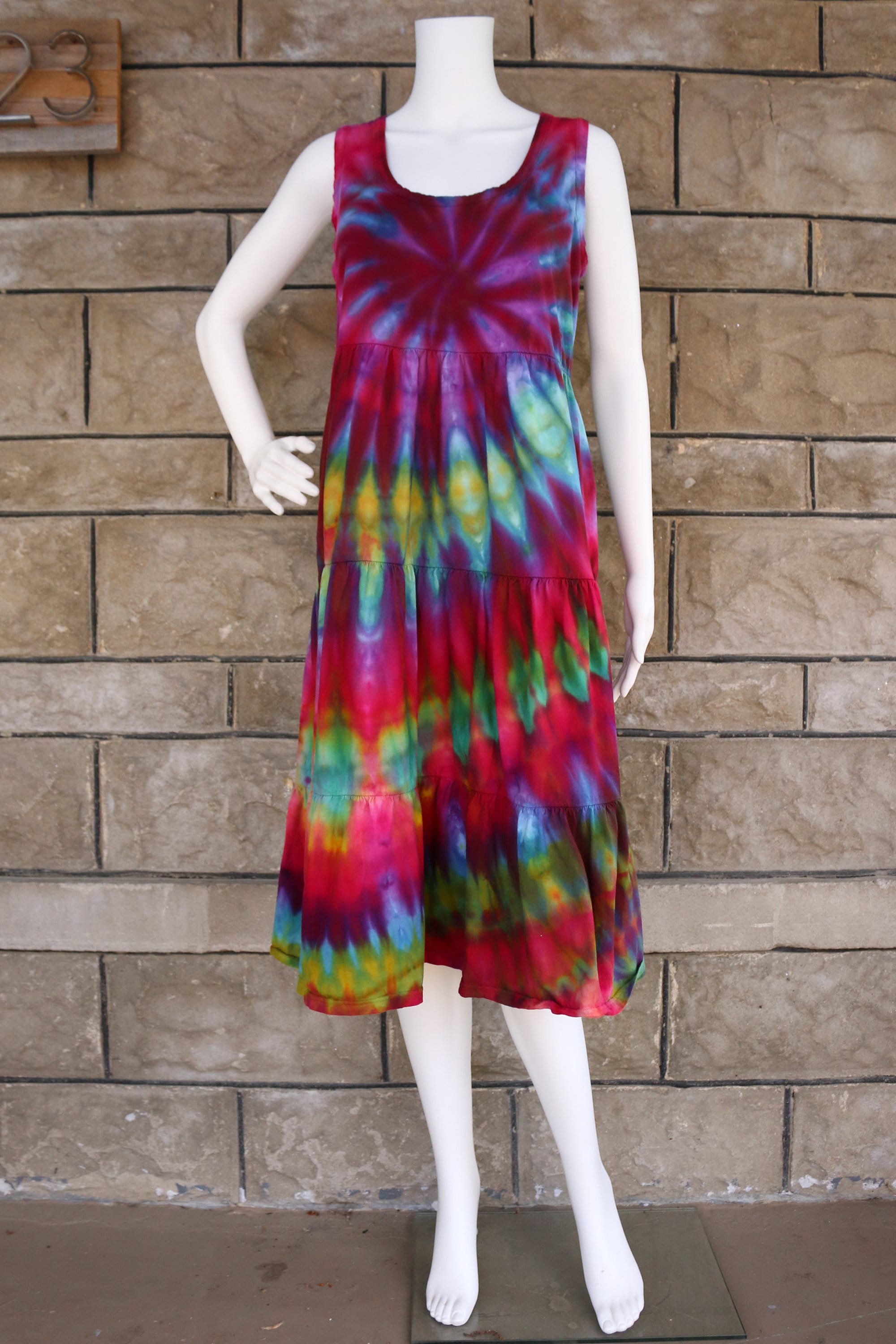 Women's Tie Dye Dress, Size Large