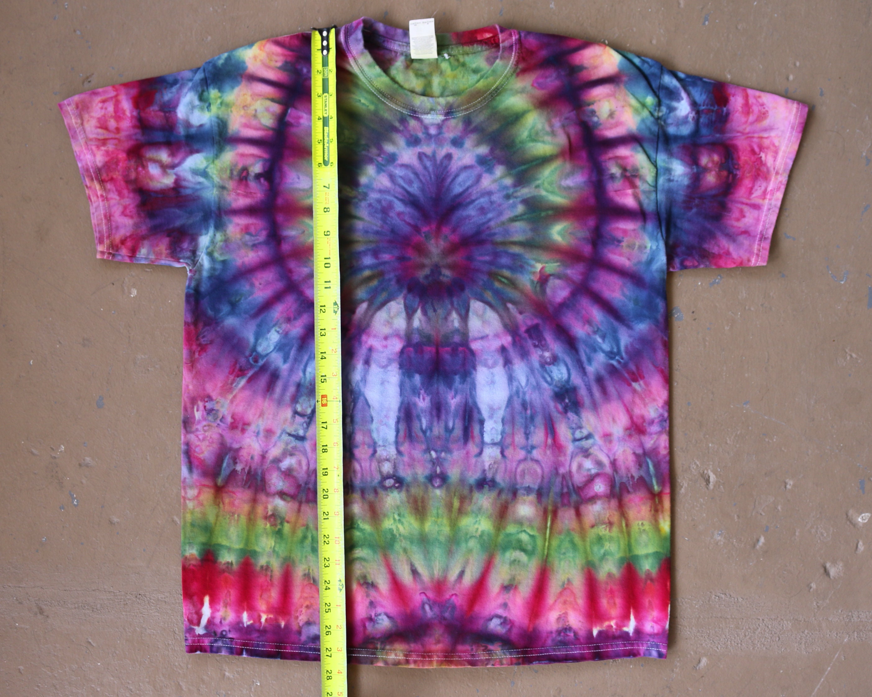 Tie Dye Shirt Large Psychedelic Clothing Trippy Shirt 60s Hippie