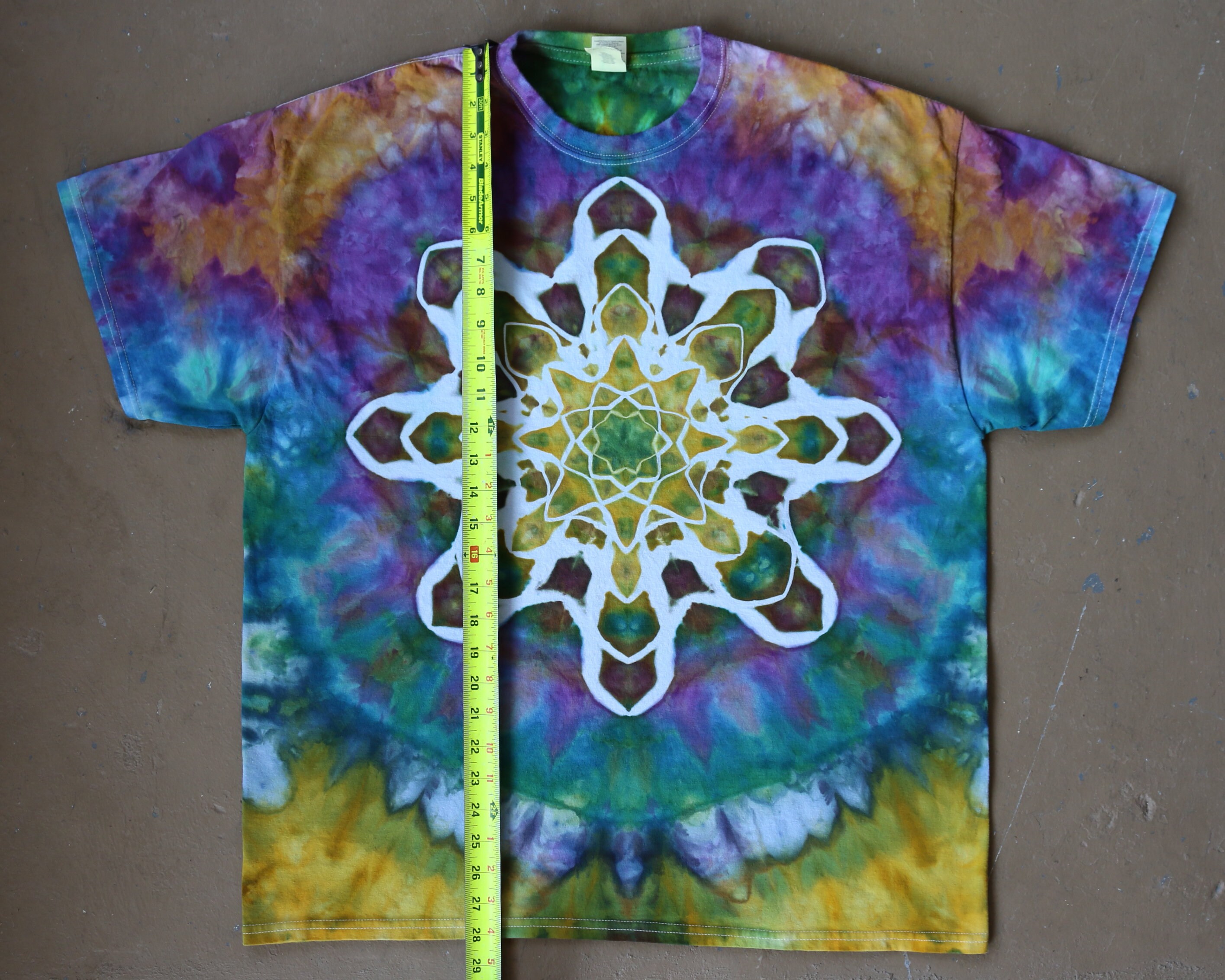 Tie Dye Shirt Extra Large Psychedelic Clothing Trippy Shirt 60s