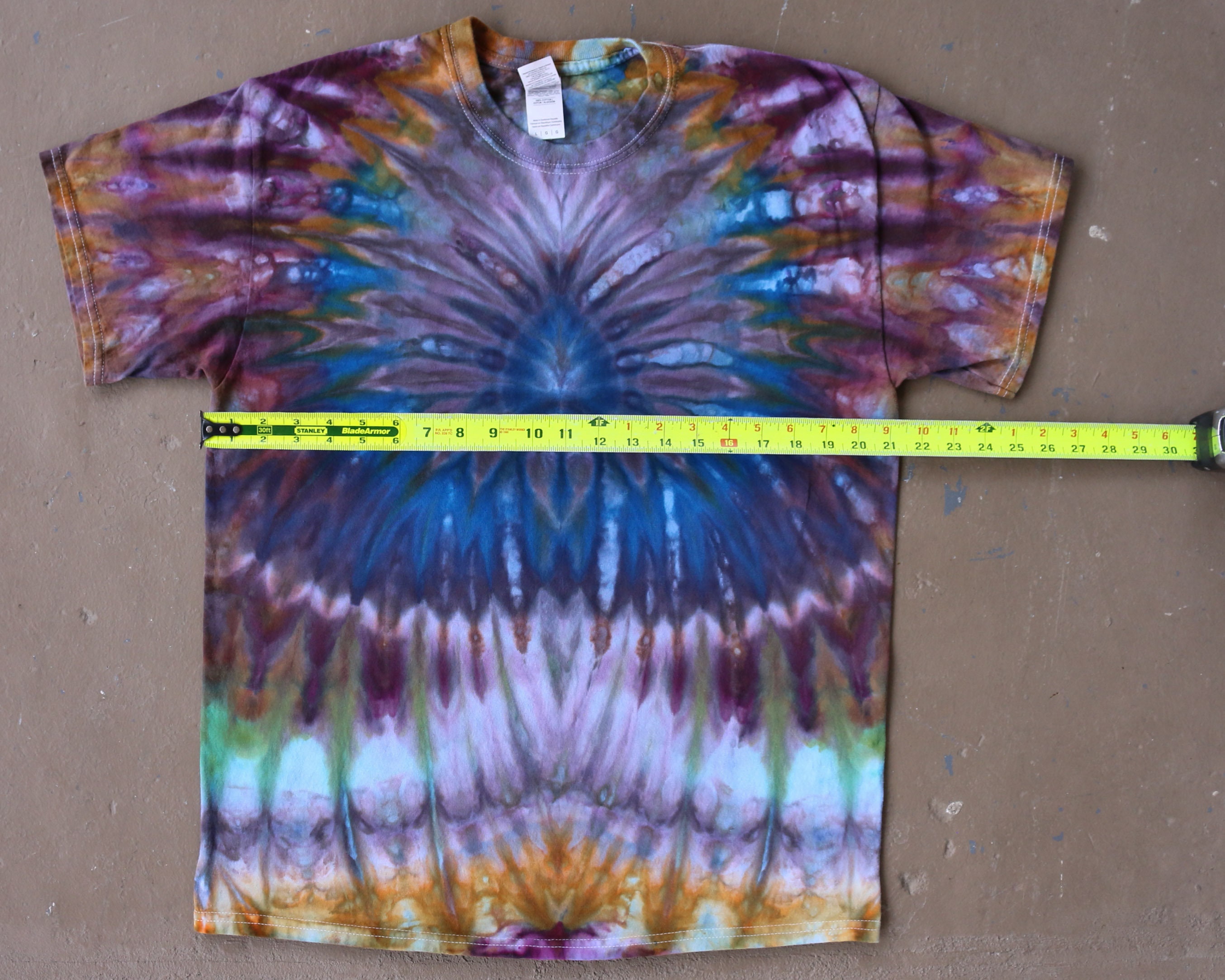 Tie Dye Shirt | Large, Psychedelic Clothing, Trippy Shirt, 60s hippie ...