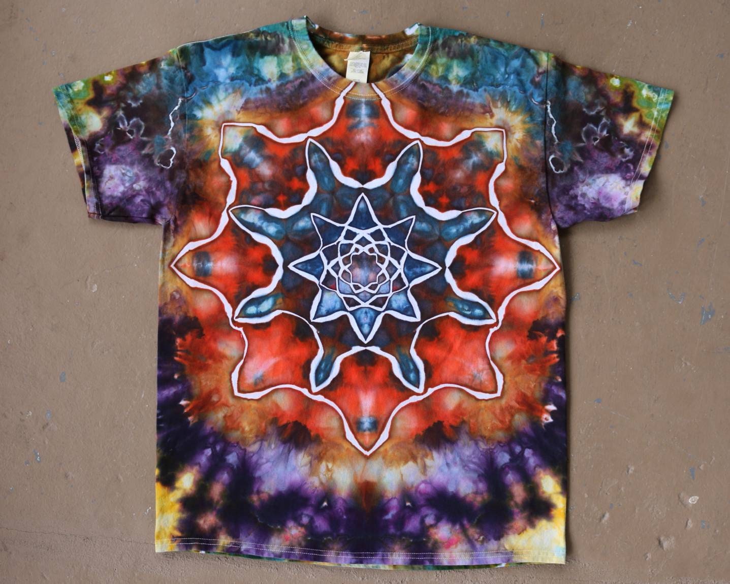 Tie Dye Shirt | Large, Psychedelic Clothing, Trippy Shirt, 60s hippie ...