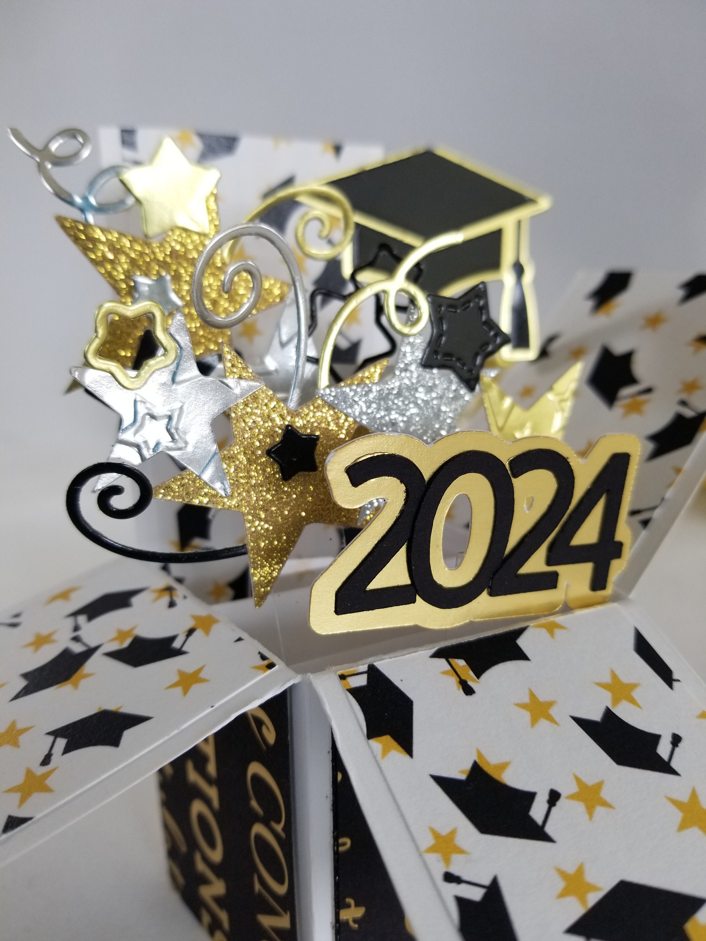 Congratulations Class of 2024-handmade-pop Up-3d-graduation Card-with ...
