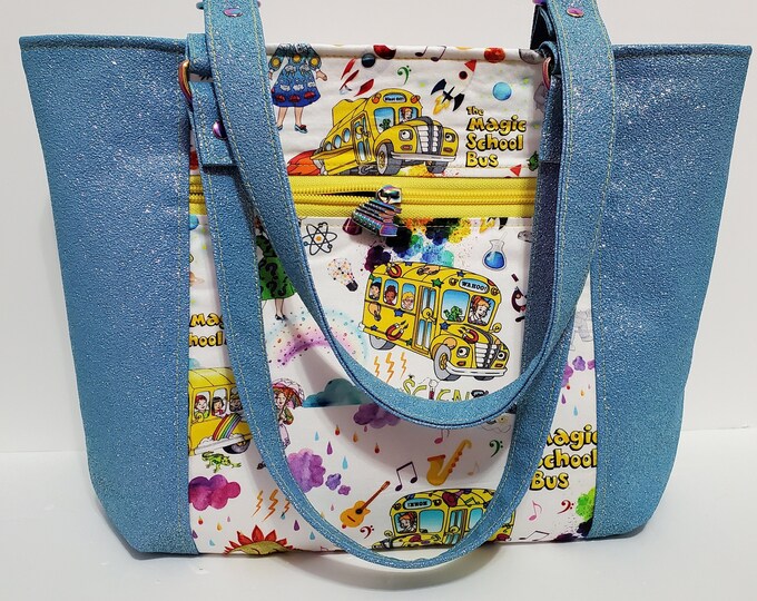 1990s Teacher Science Bus Cartoon Character Large Lined Tote Purse - Etsy