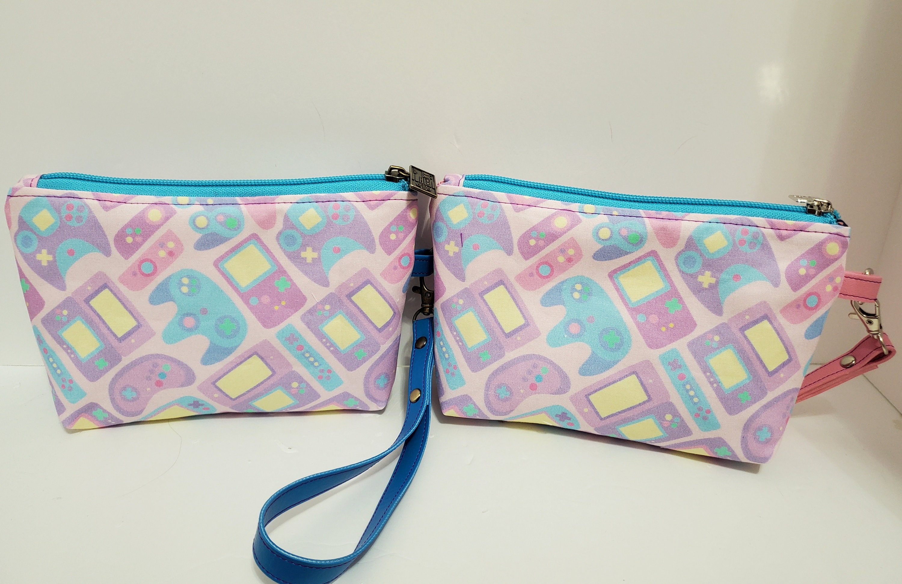 Pastel Kawaii Gamer Video Game Lined Zipper Wristlet Pouch - Etsy