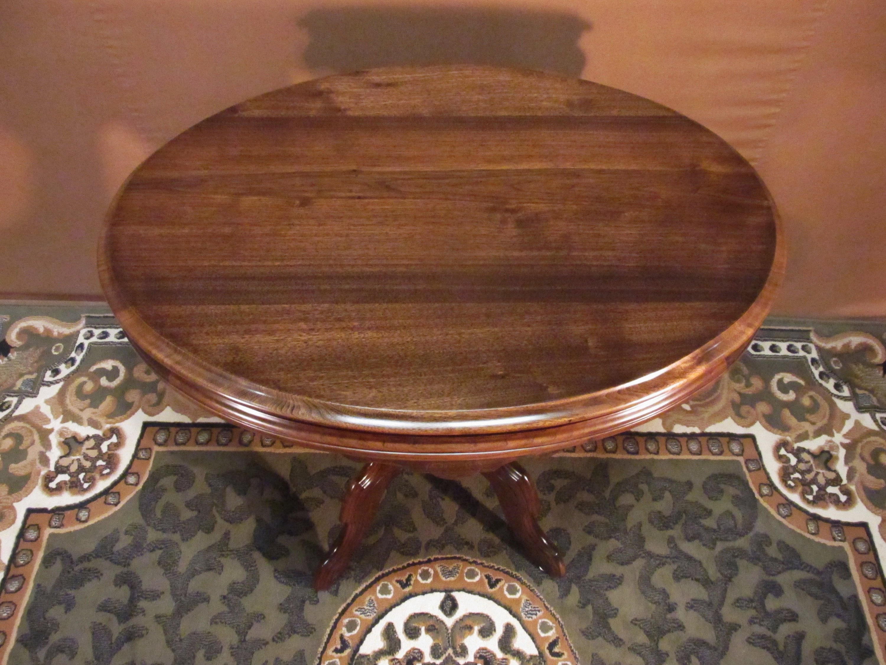 Restored Antique Oval Parlor Table - Solid Walnut - Eastlake - Etsy