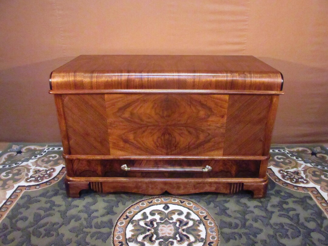 Restored 1940's Waterfall Cedar Chest - by Chesly Chair Company, Chesly ...