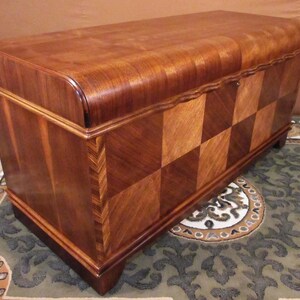 Restored 1940's Waterfall Cedar Chest by Dillingham - Etsy