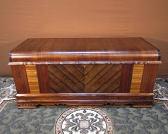 Restored 1940's Waterfall Cedar Chest by Dillingham - Etsy