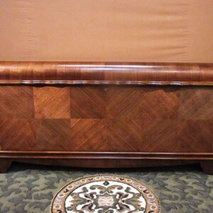 Restored 1940's Waterfall Cedar Chest by Dillingham - Etsy