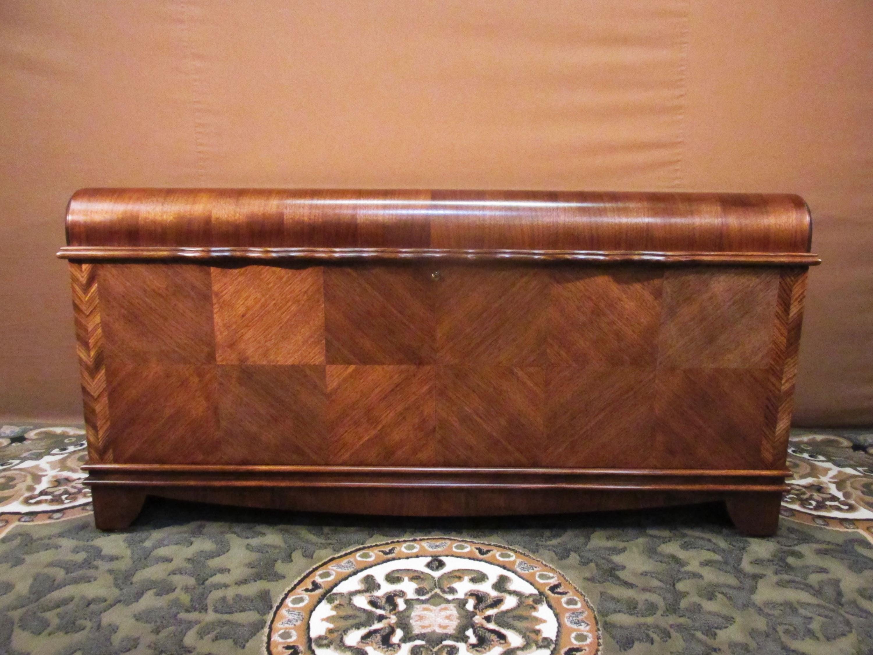 Restored 1940's Waterfall Cedar Chest by Dillingham - Etsy