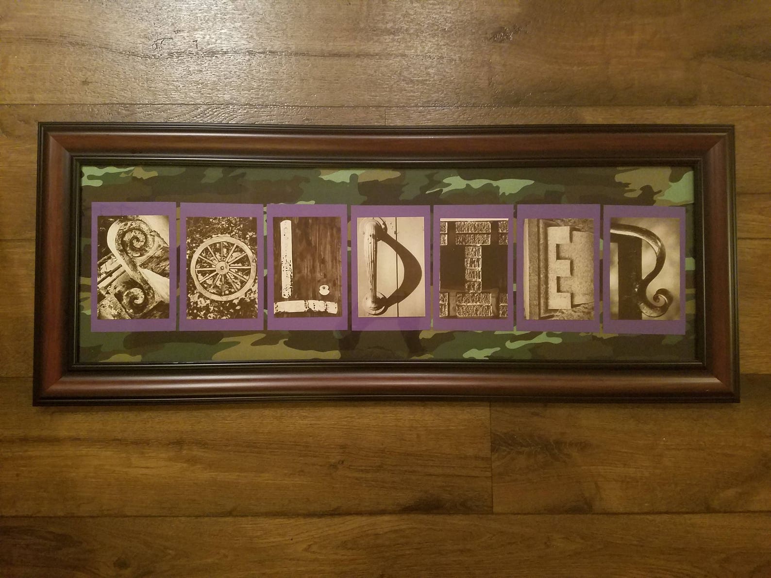 Letter Art Frame - Etsy