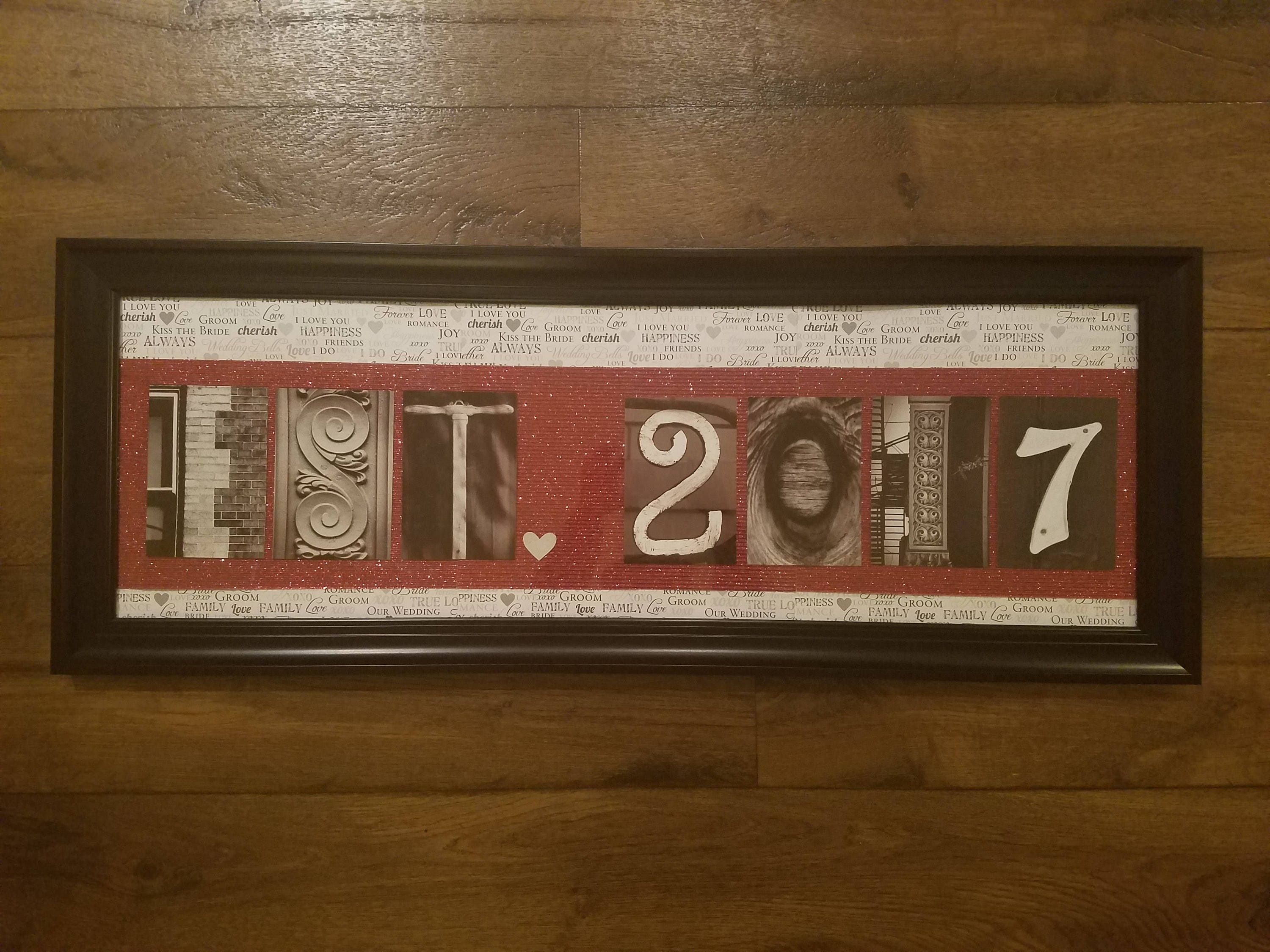 Letter Art Frame - Etsy