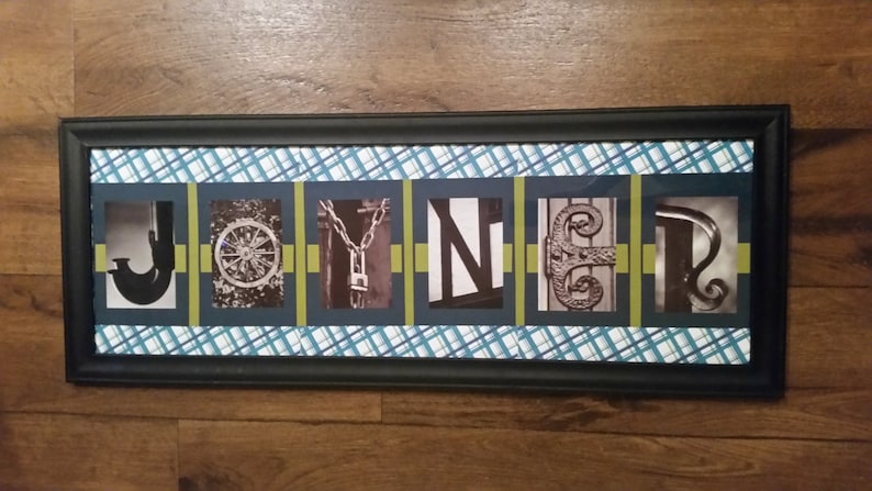 Letter Art Frame - Etsy