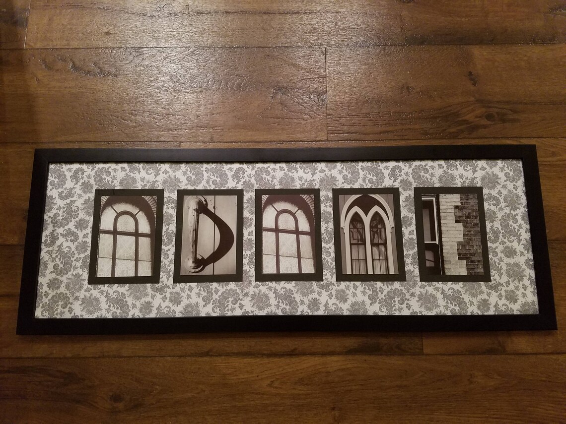 Letter Art Frame - Etsy