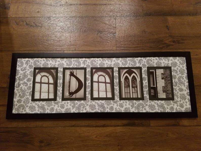 Letter Art Frame - Etsy
