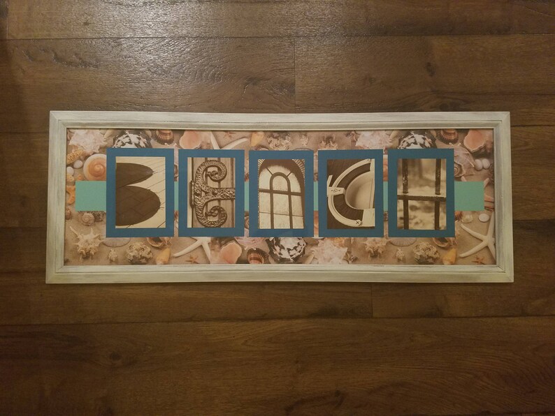 Letter Art Frame - Etsy