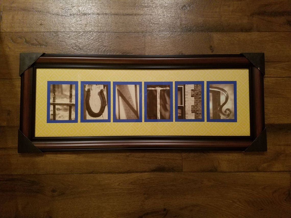 Letter Art Frame - Etsy