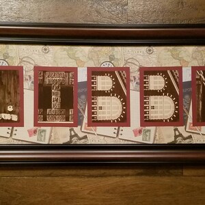 Letter Art Frame - Etsy